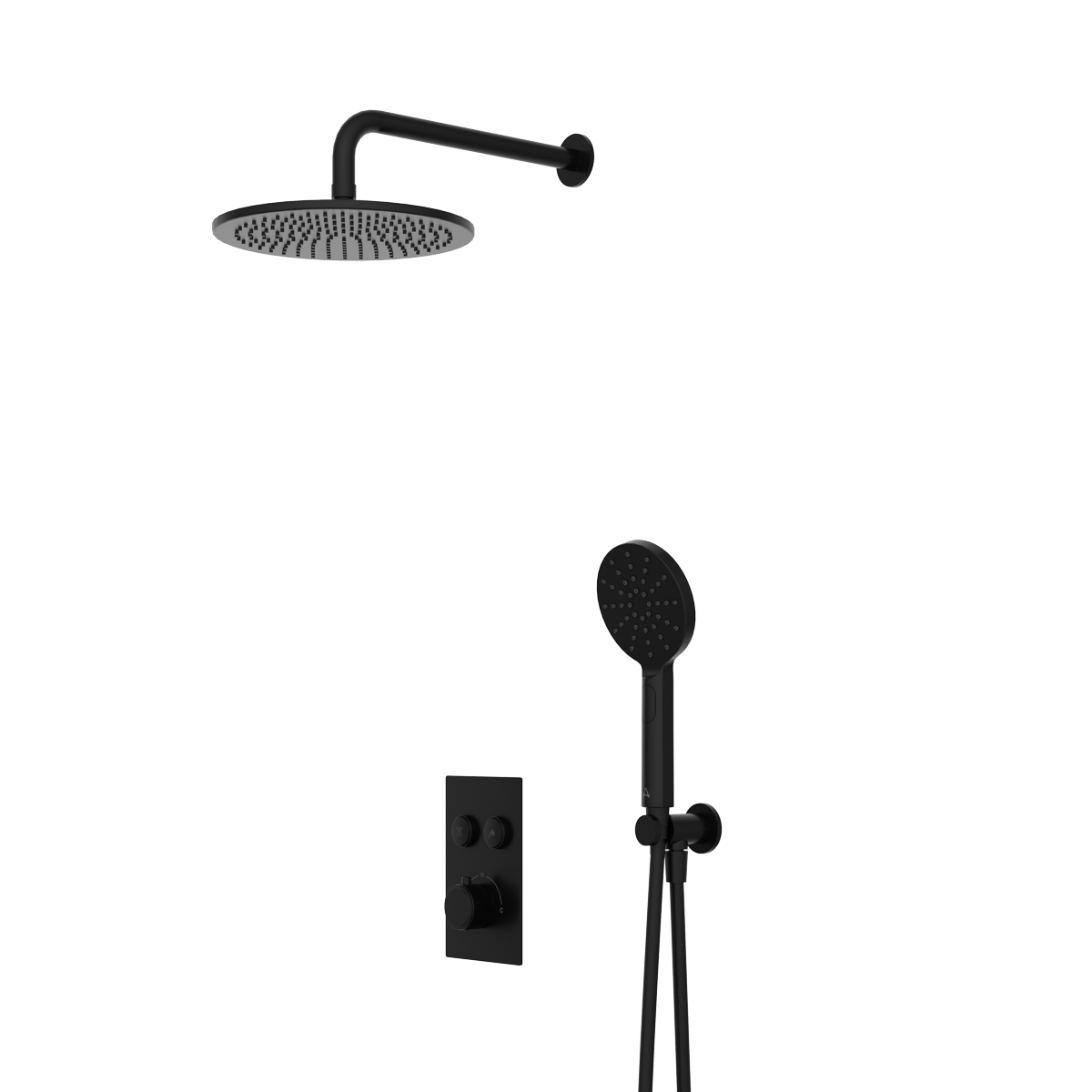 Fuse Push Button Black Minimal | Bassetts