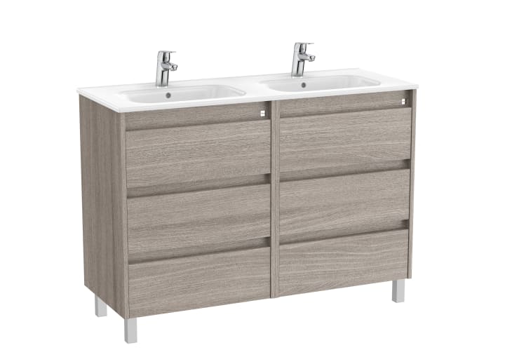 Tenet Unik (Basin & Vanity Unit) Standard 6 Drawer 1200mm | Bassetts
