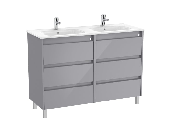 Tenet Unik (Basin & Vanity Unit) Standard 6 Drawer 1200mm | Bassetts